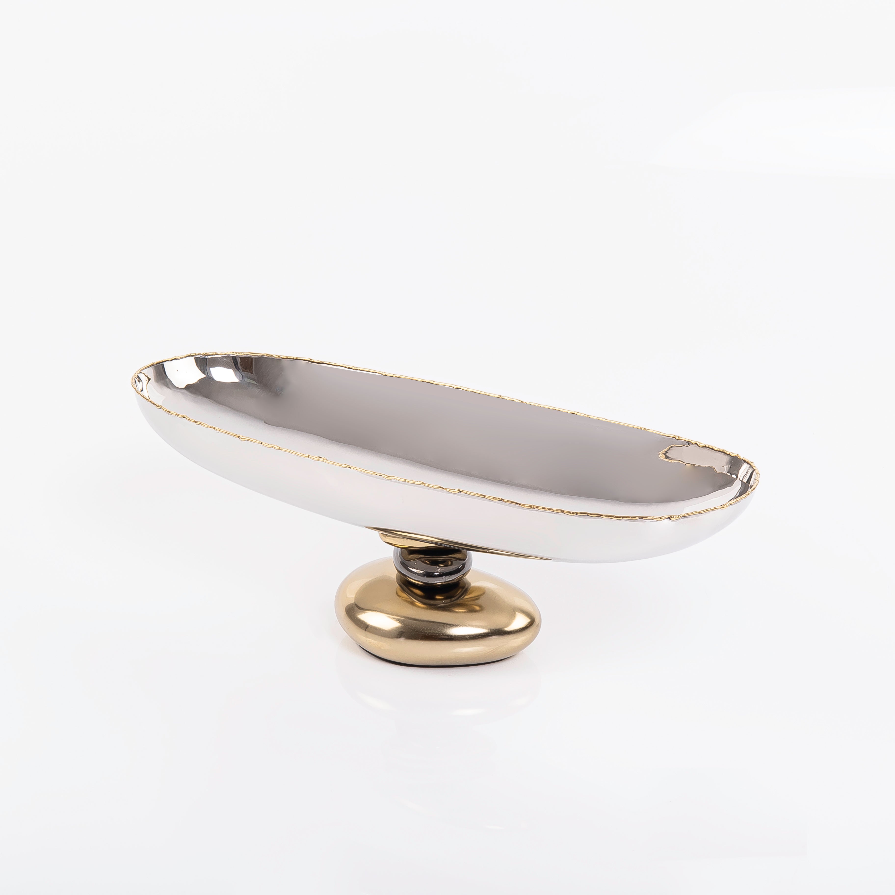 Metal Stand With Pebble Stack – Cascades UAE