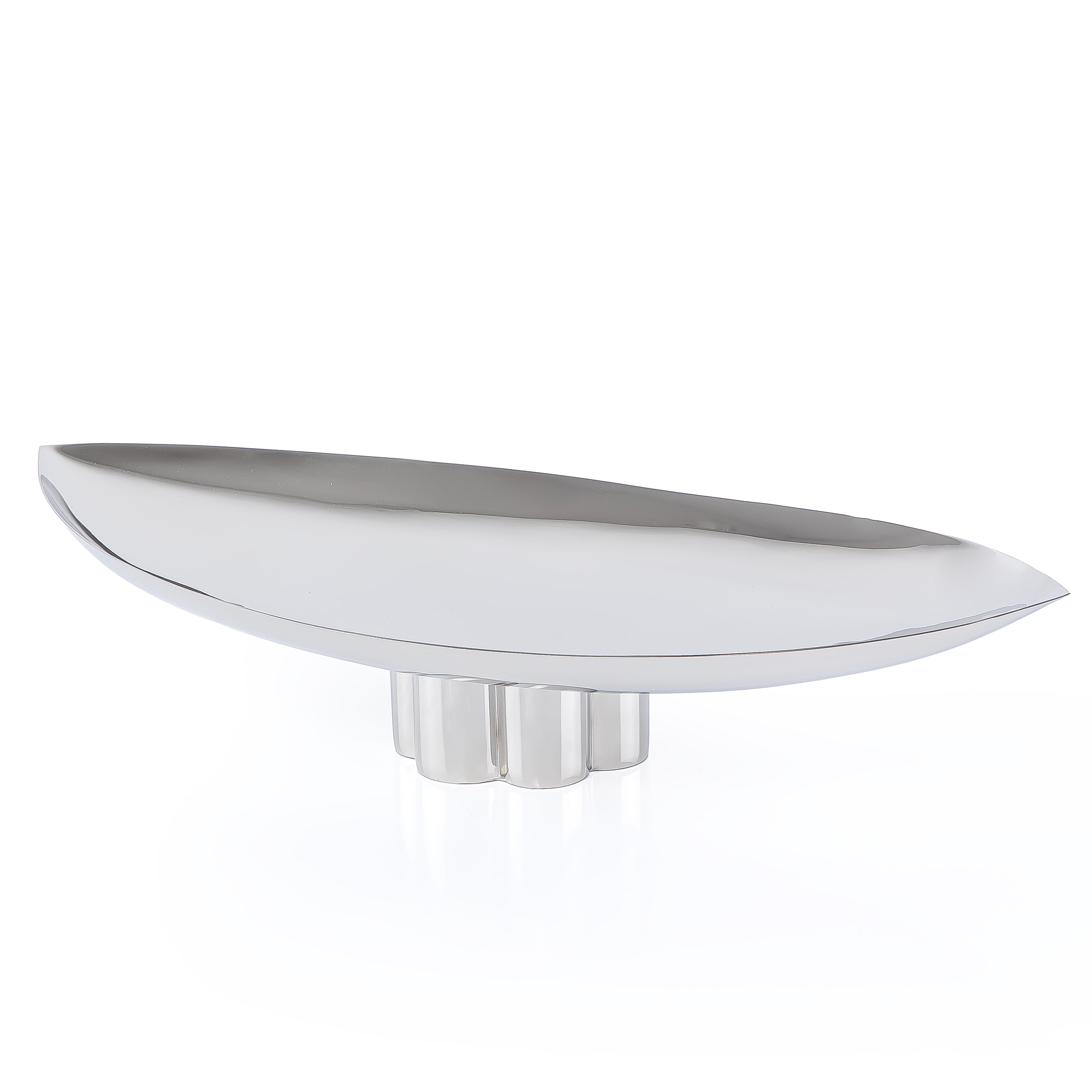 Luxury Oval metal stand- silver large – Cascades UAE