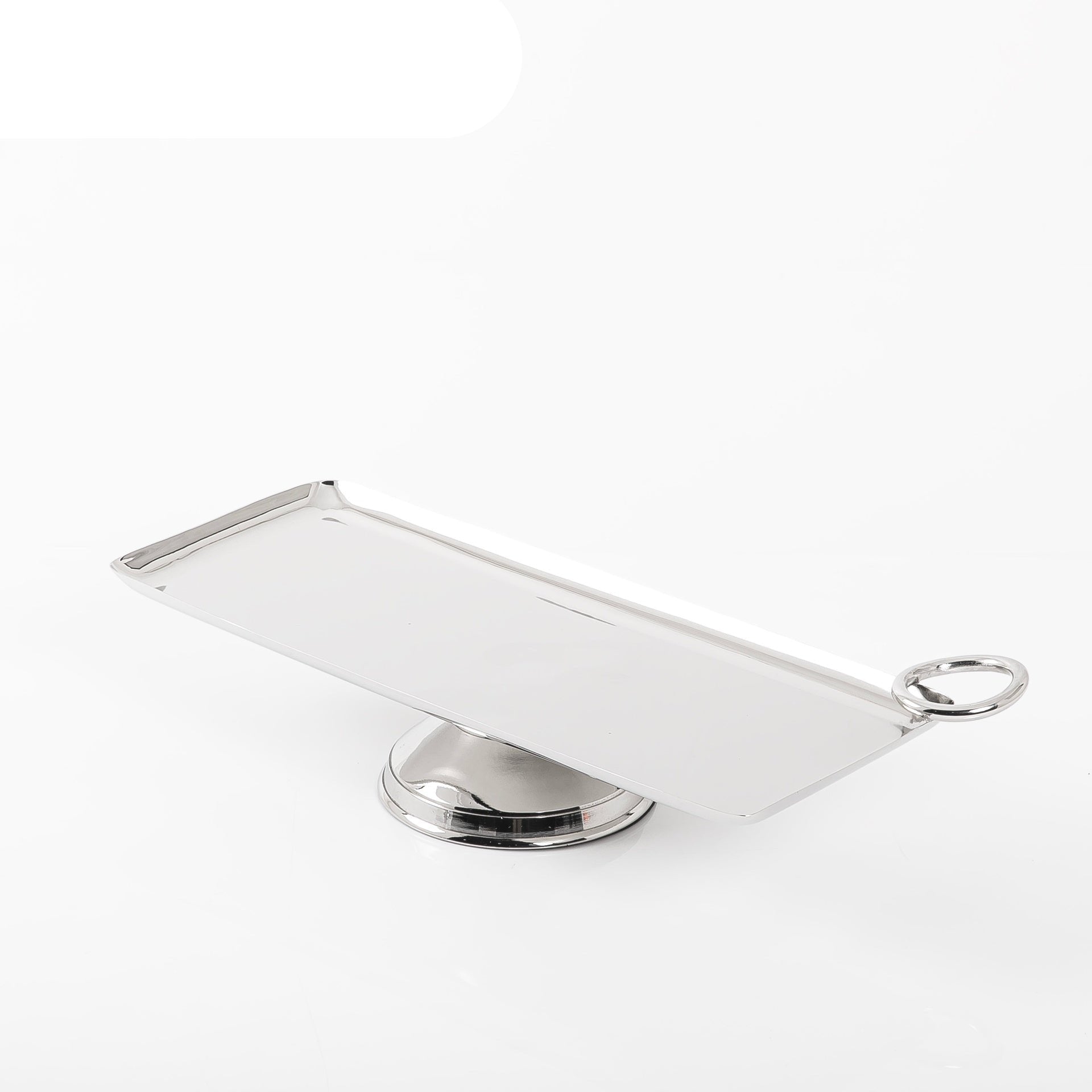 Stainless steel rectangular stand with a silver color base 11 * 15 * 4 ...